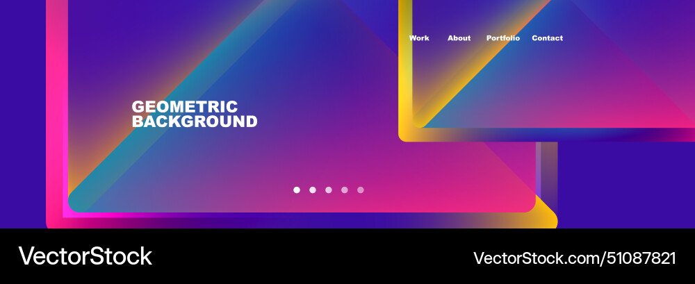 Colorful geometric background with gradient shades