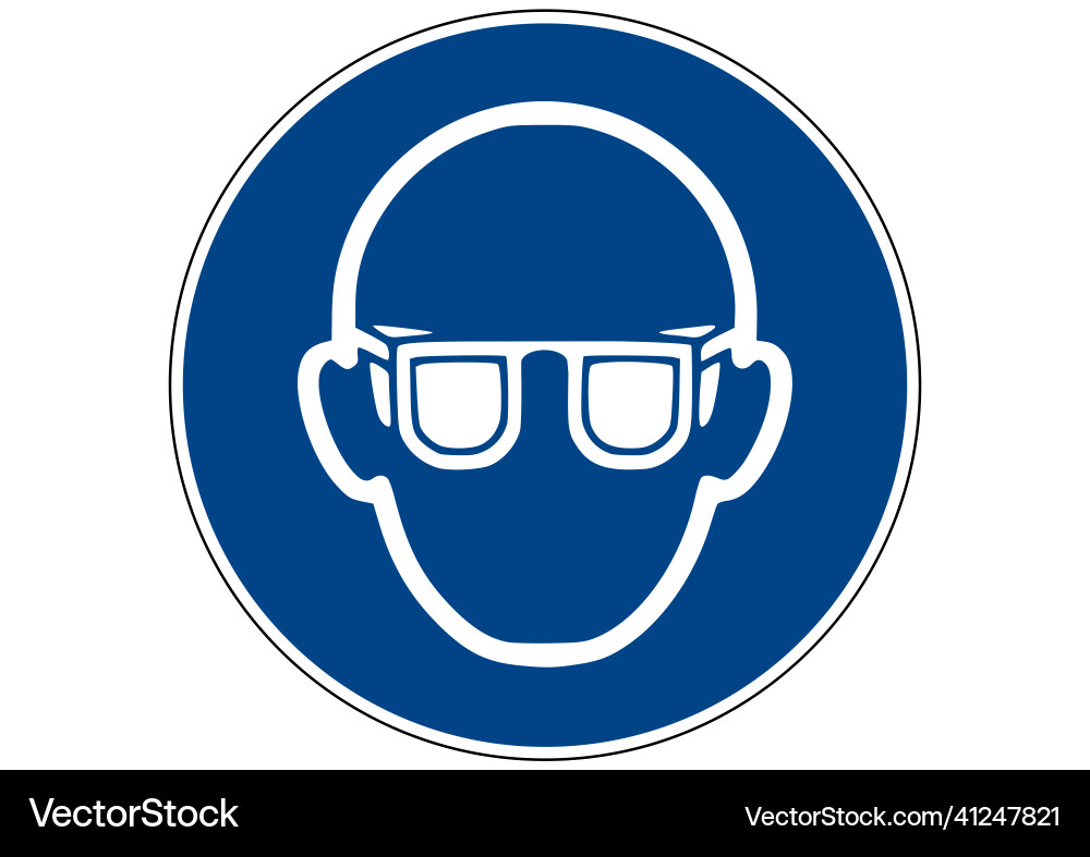 Safety glasses Royalty Free Vector Image - VectorStock