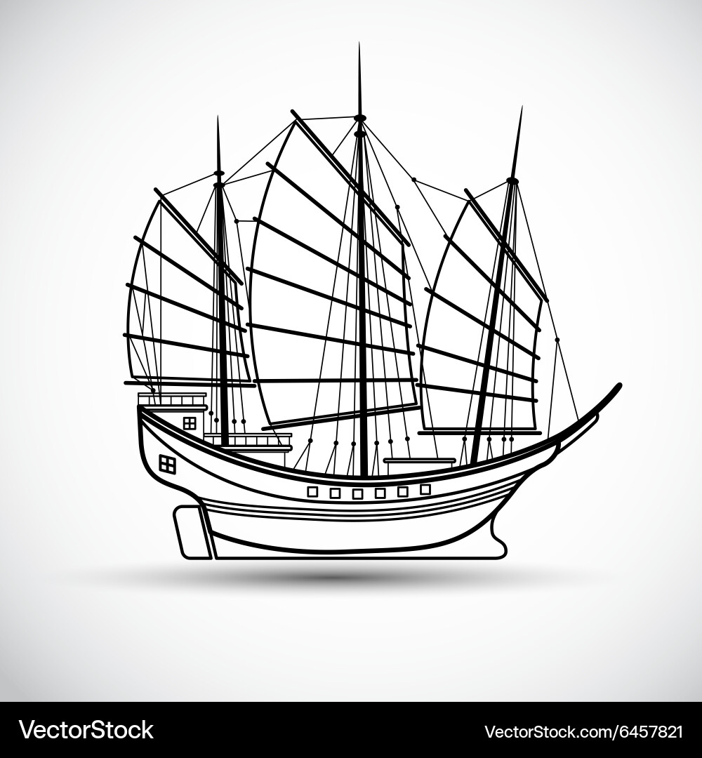 Sailing ship Royalty Free Vector Image - VectorStock