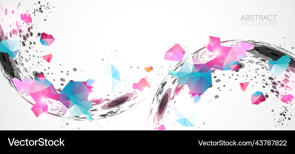 Abstract background made with half spheres Vector Image