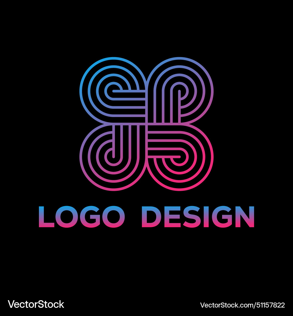 Abstract special logo design Royalty Free Vector Image