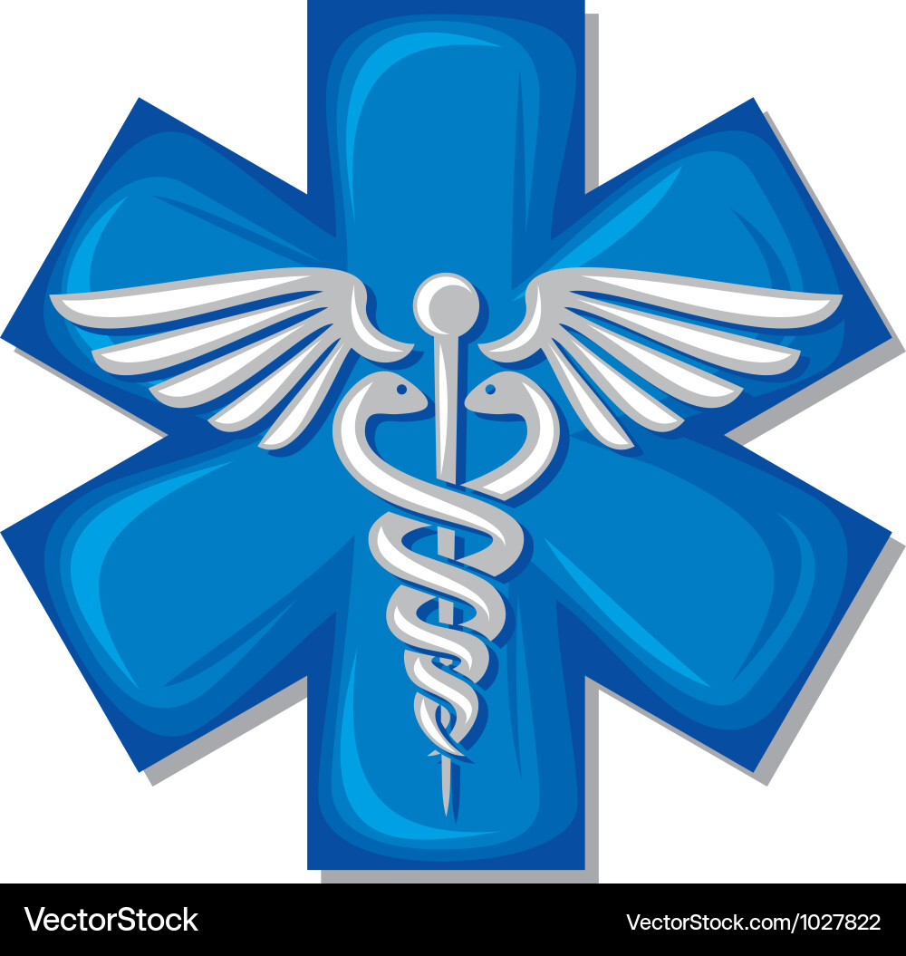 Blue Medical Symbol Background