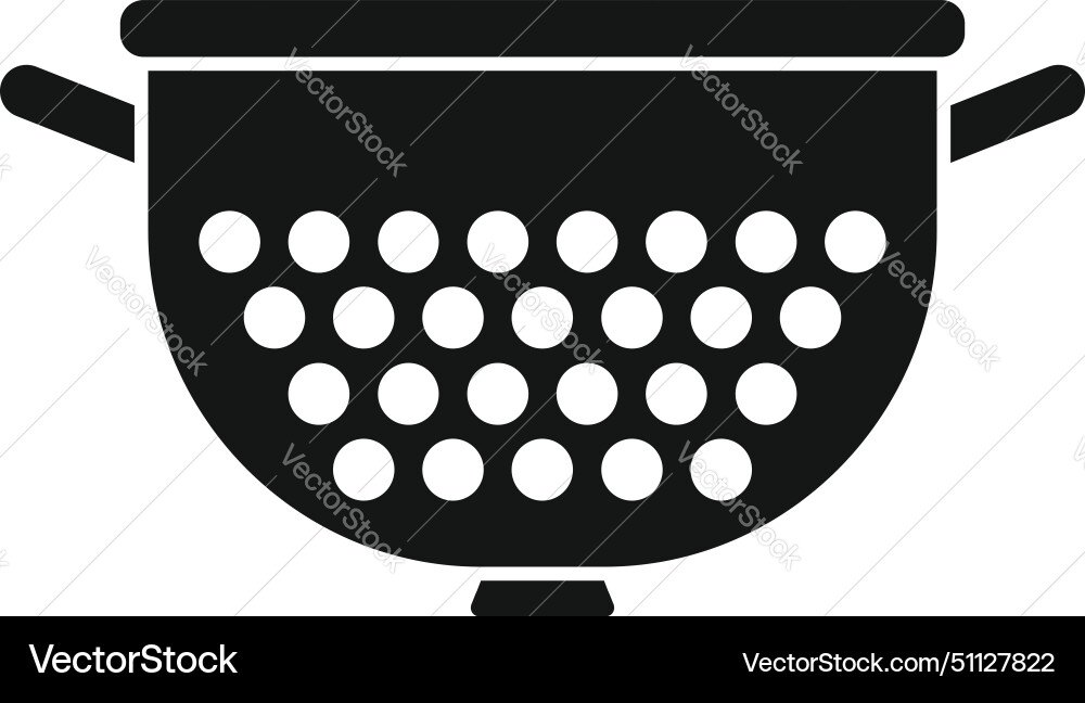 Colander filter icon simple sifting water Vector Image