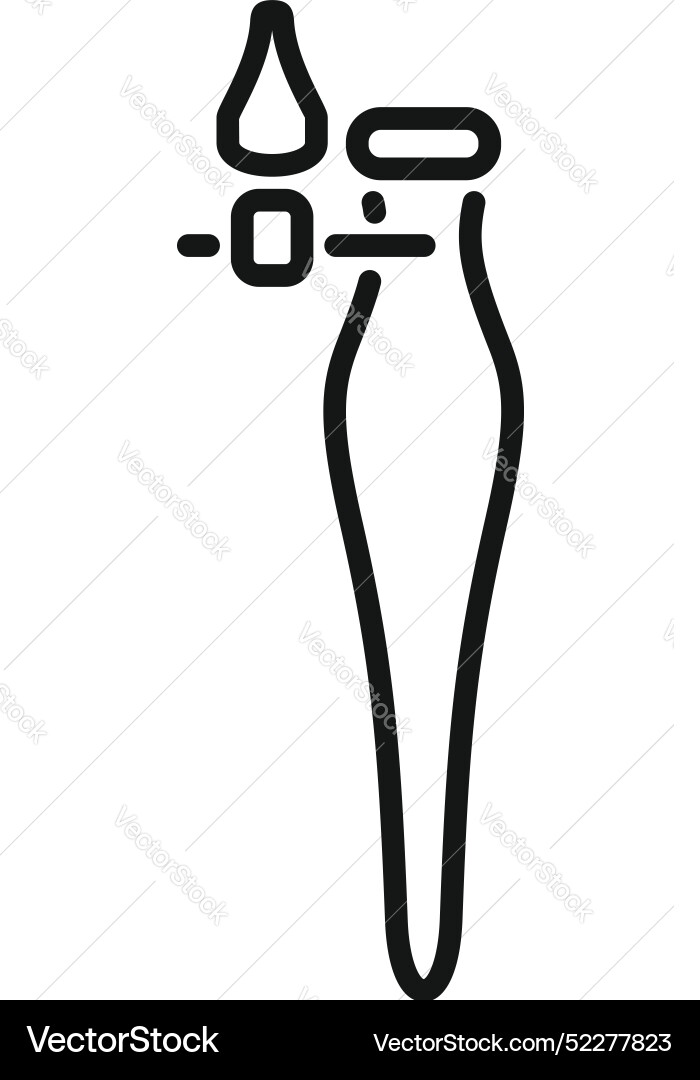 Endoprosthesis replacing a human hip joint icon Vector Image