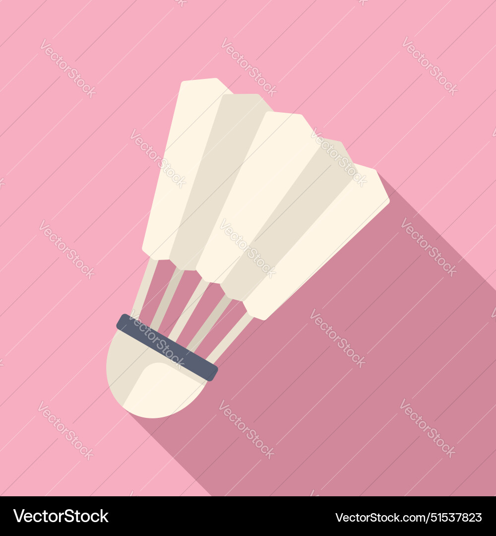 Flat design of a badminton Royalty Free Vector Image