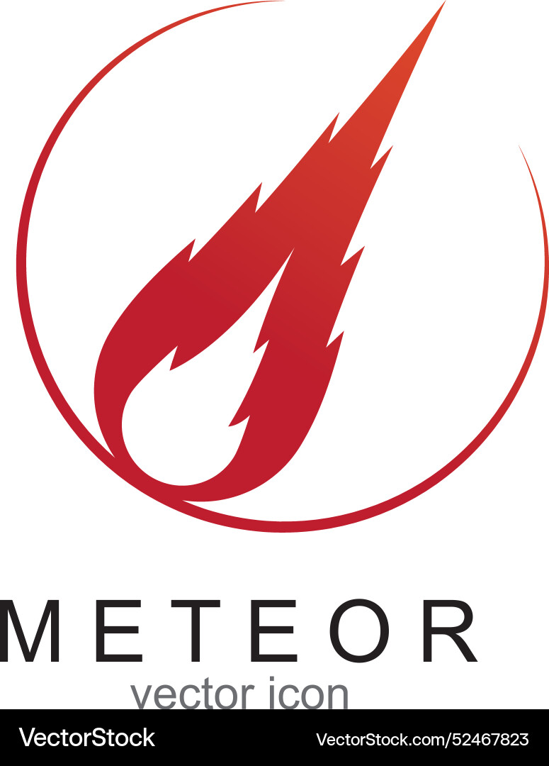 Meteor logo Royalty Free Vector Image - VectorStock