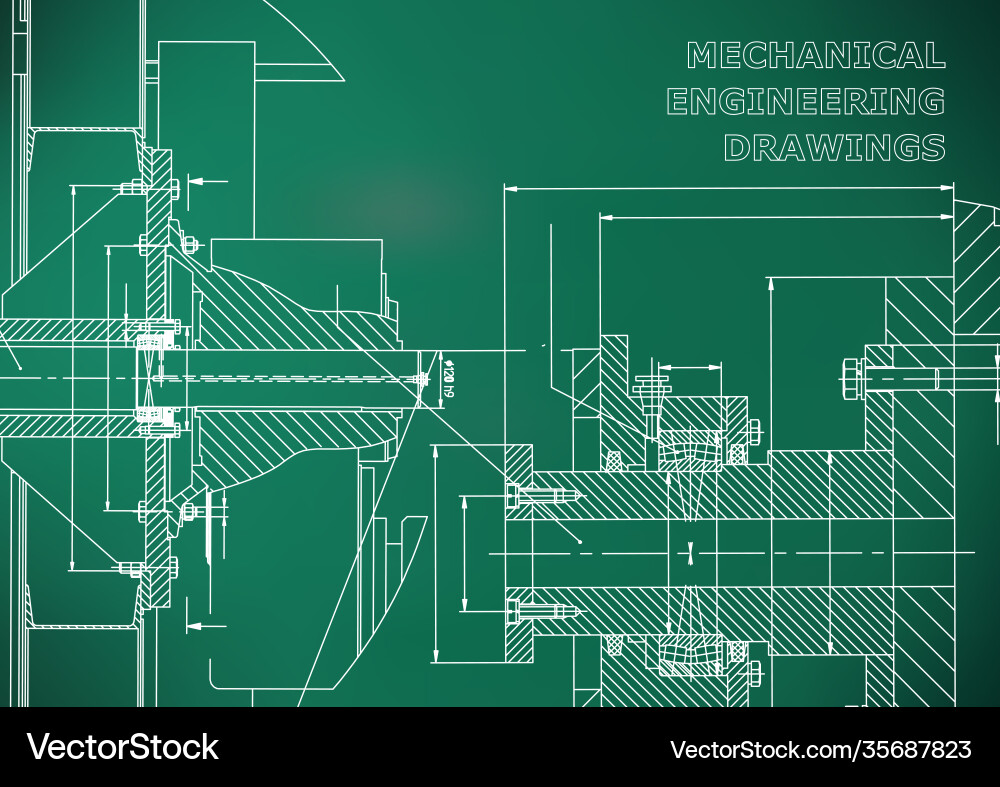 Technical mechanical engineering backgrounds Vector Image