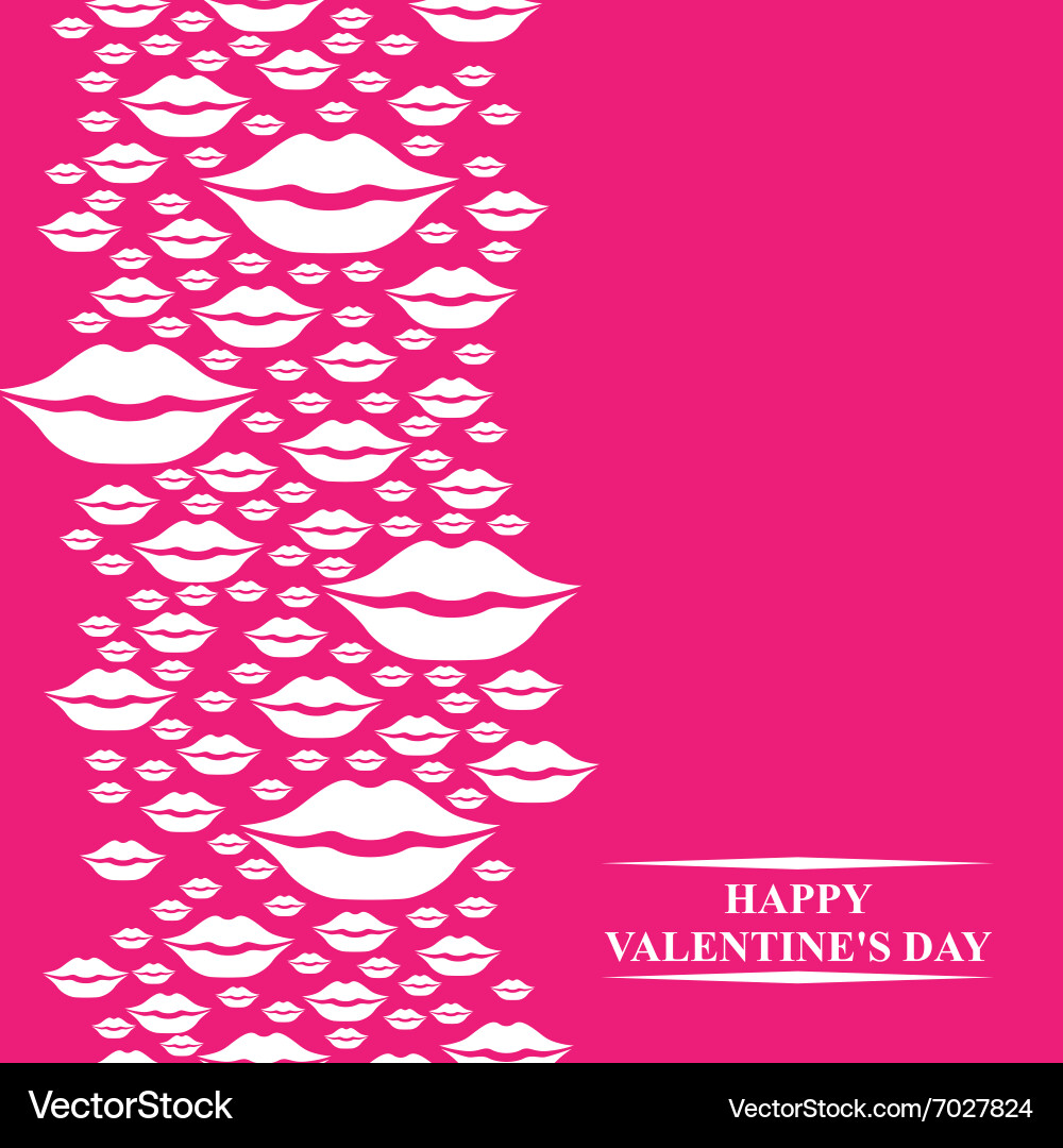 Kiss card Royalty Free Vector Image - VectorStock
