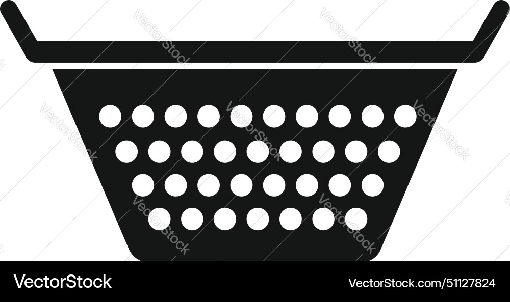 Prepare colander drain icon simple cooking Vector Image