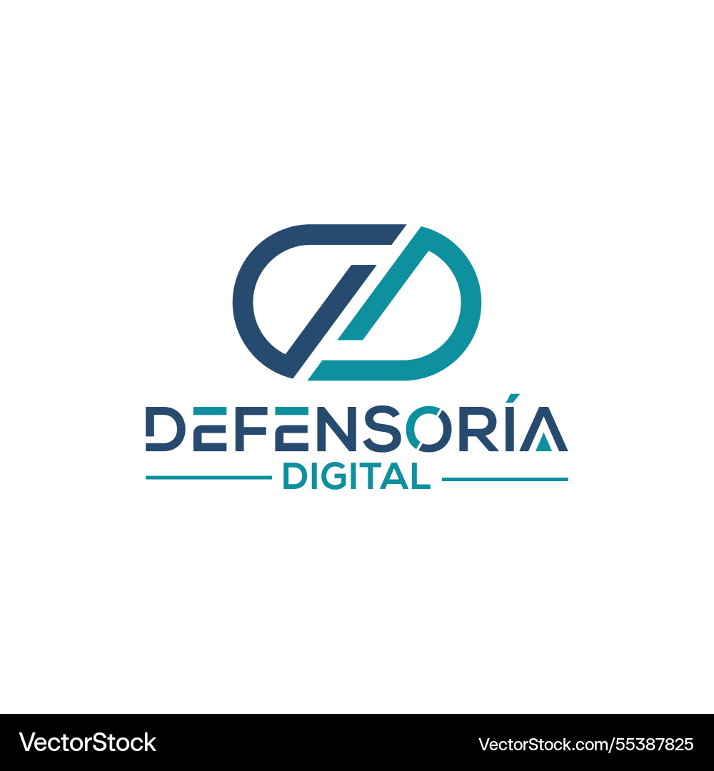 Dd letter logo Royalty Free Vector Image - VectorStock