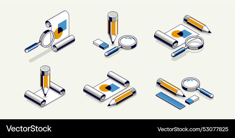 Engineer education concept set engineering Vector Image