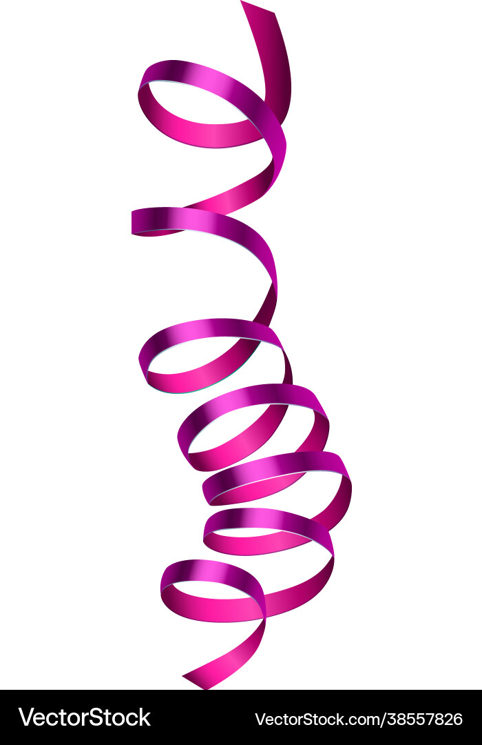 Streamer realistic Royalty Free Vector Image - VectorStock