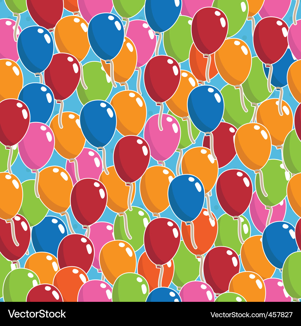 Balloon pattern Royalty Free Vector Image - VectorStock