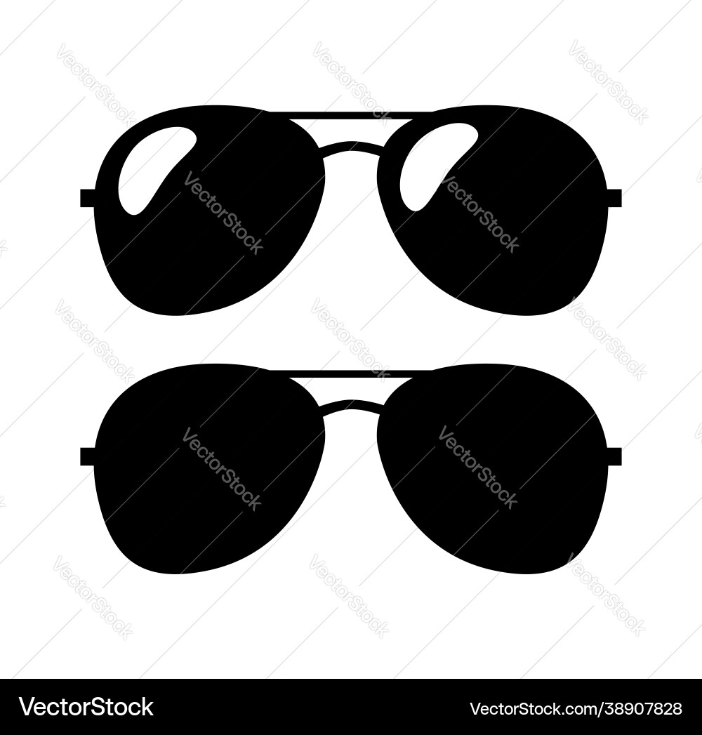 Aviator Sunglasses Icon Royalty Free Vector Image