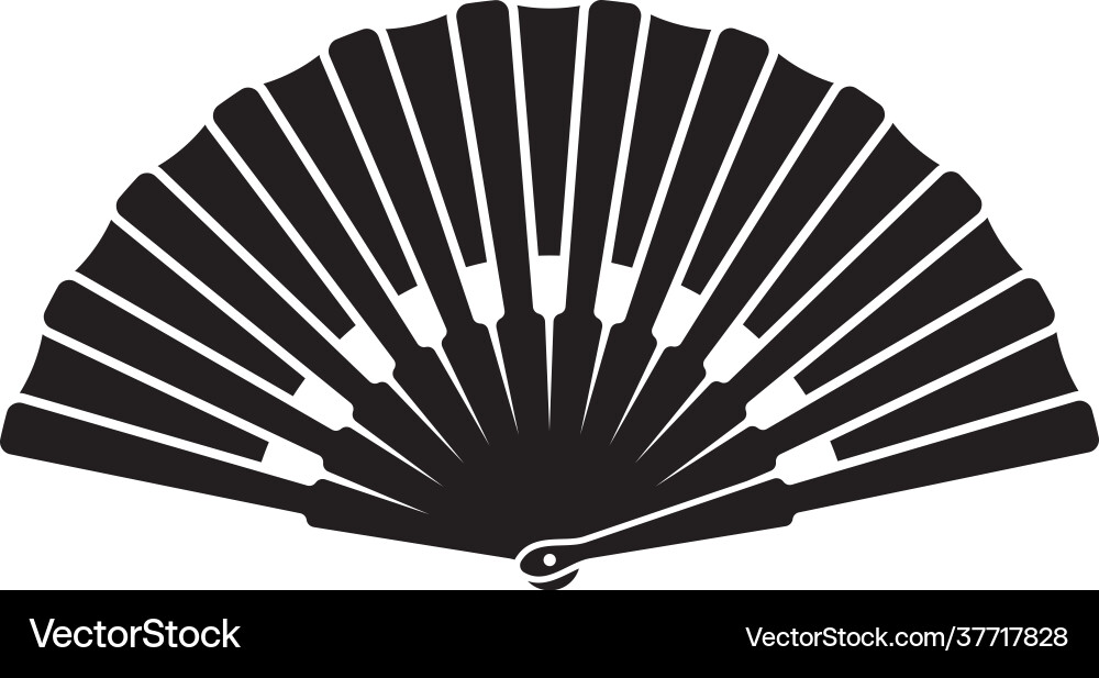 Hand fan Royalty Free Vector Image - VectorStock