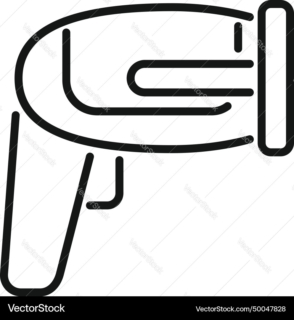 Handle scan device icon outline check Royalty Free Vector