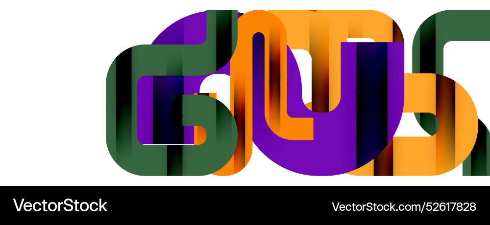 Lines abstract letter style design background Vector Image