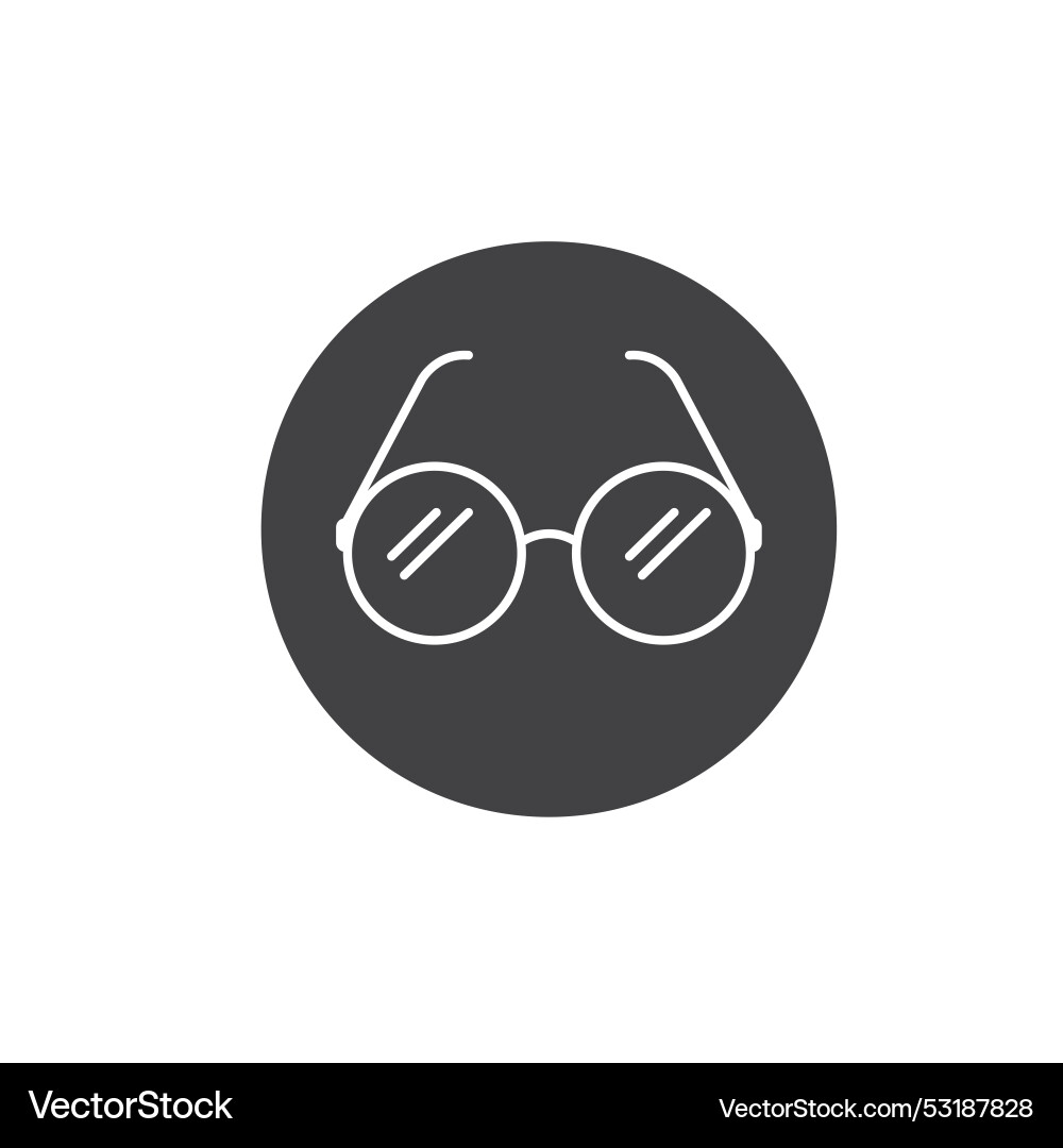 Reading glasses icon design template Royalty Free Vector