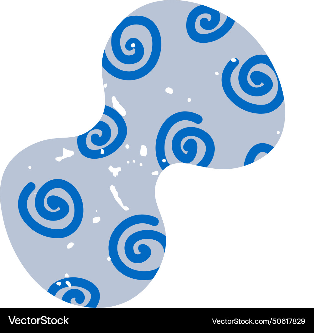 Abstract grunge eight shape Royalty Free Vector Image