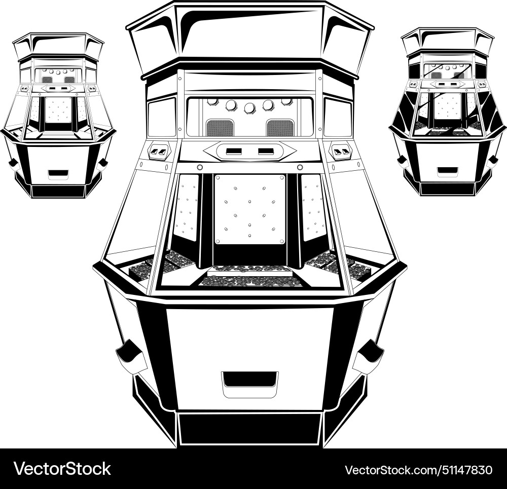 Arcade coin pusher Royalty Free Vector Image - VectorStock