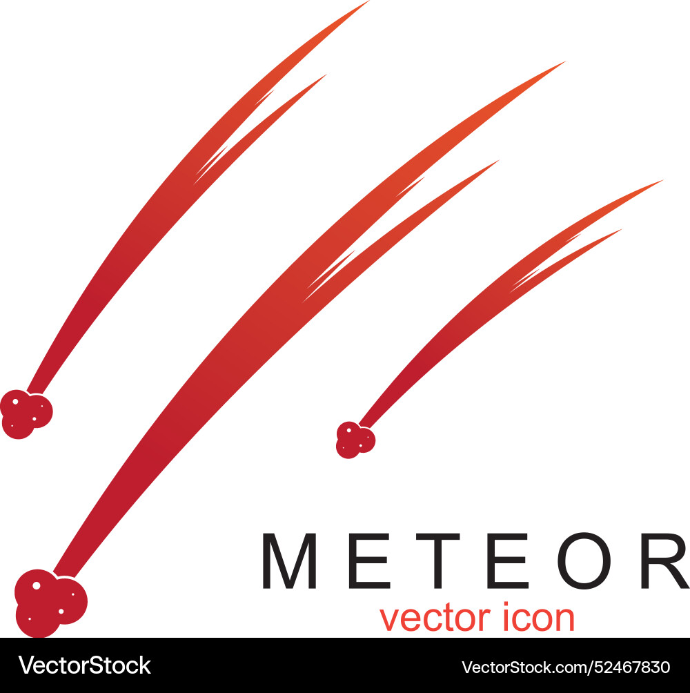 Meteor logo Royalty Free Vector Image - VectorStock