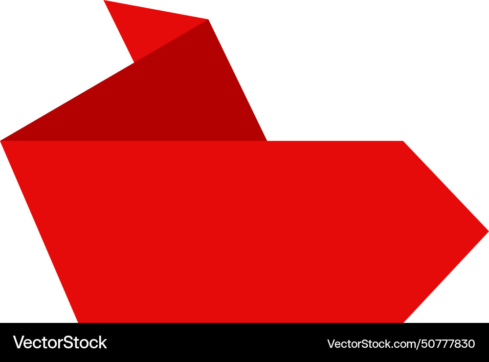 Red arrow label template retail promo tag Vector Image