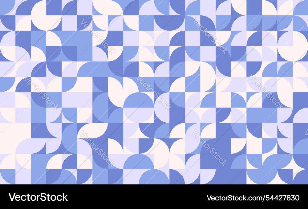 Seamless geometric mosaic pattern with clean Vector Image