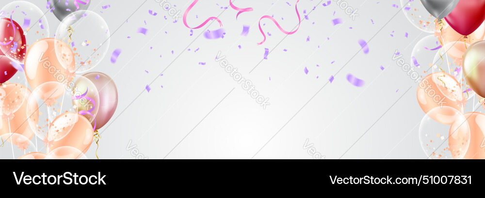 Abstract happy birthday background card template Vector Image