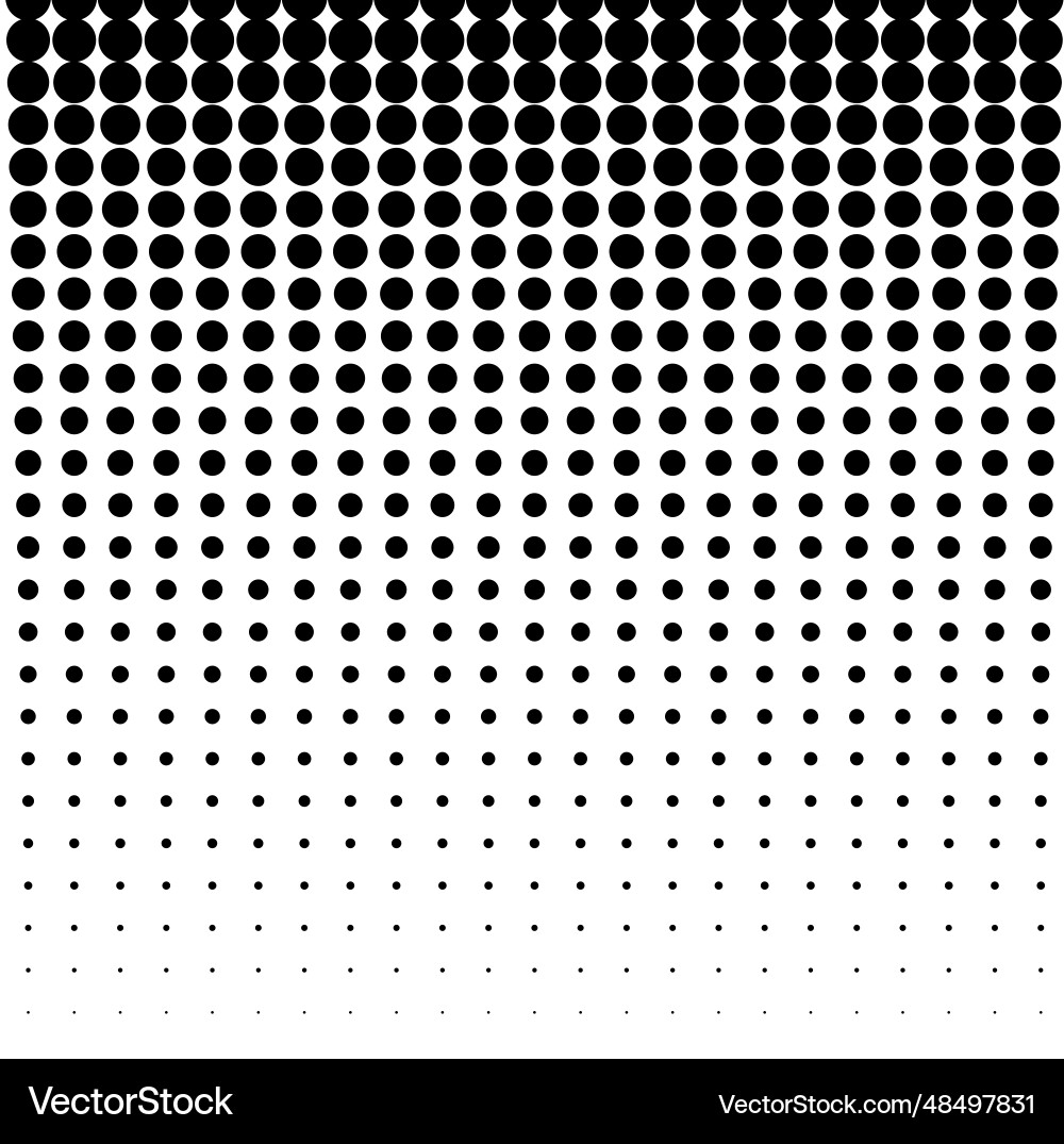 Halftone fade gradient vertical dot pattern Vector Image