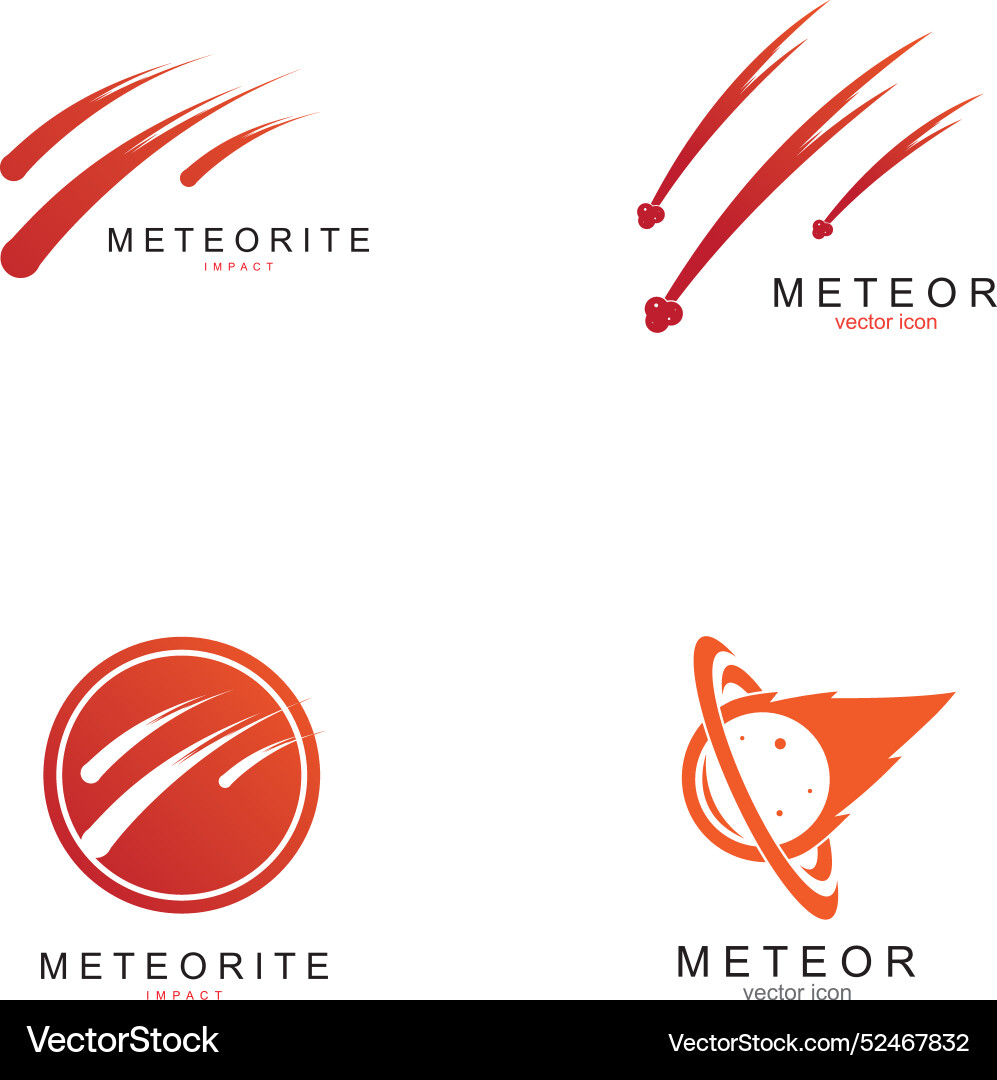 Meteor logo Royalty Free Vector Image - VectorStock