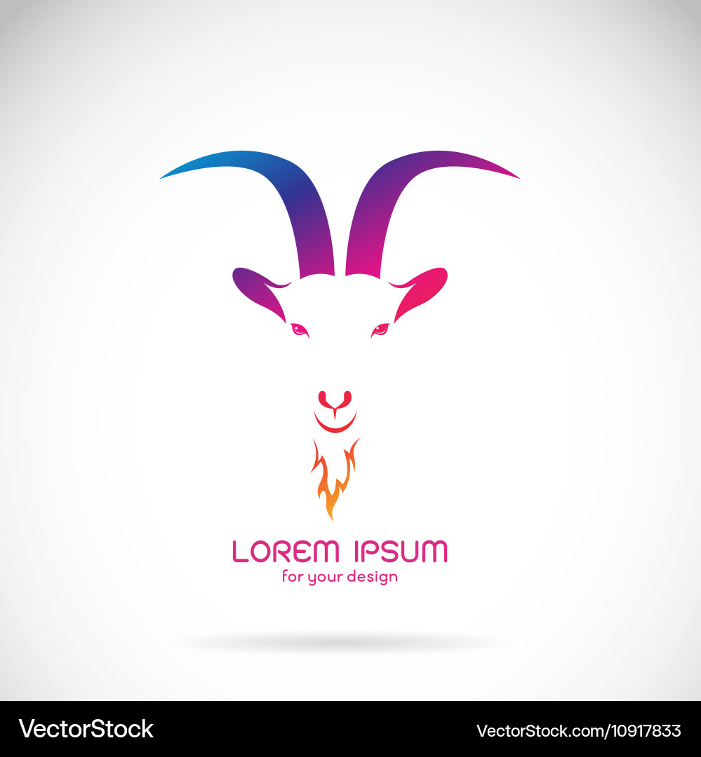 Goat head Royalty Free Vector Image - VectorStock