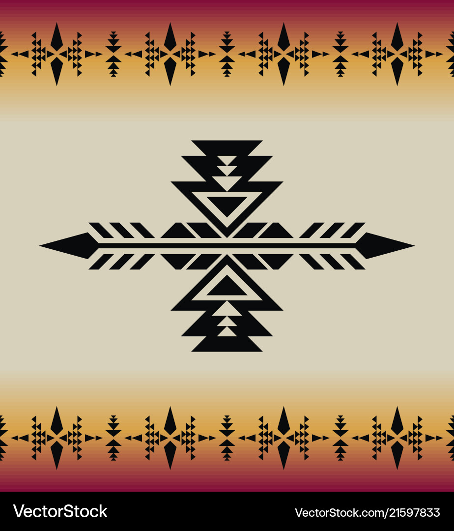 Native Southwestern Aztec Pattern Royalty Free Vector Image