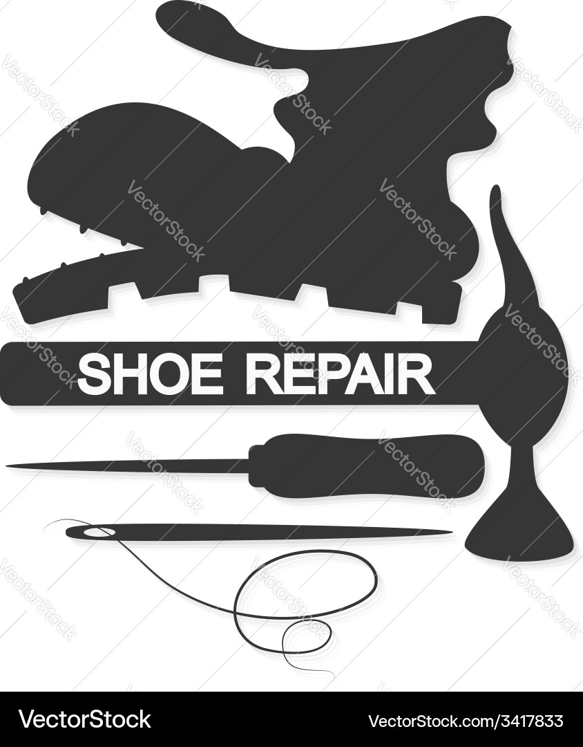 Shoe repair Royalty Free Vector Image - VectorStock