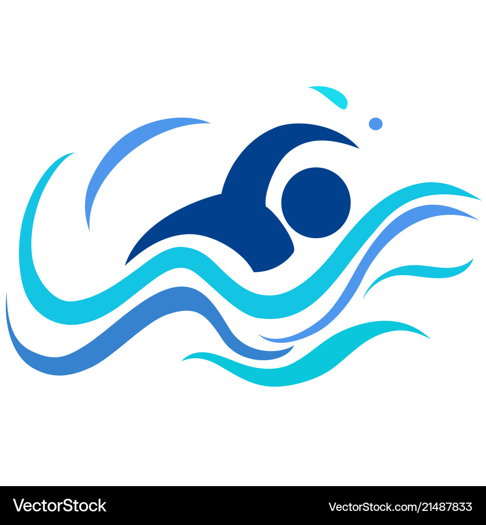 Swimming logo Royalty Free Vector Image - VectorStock