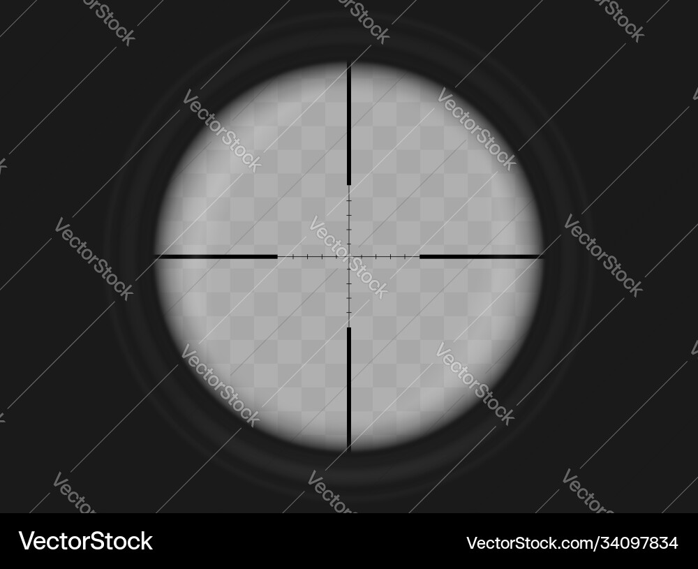 Optical Sight Target Overlay Royalty Free Vector Image