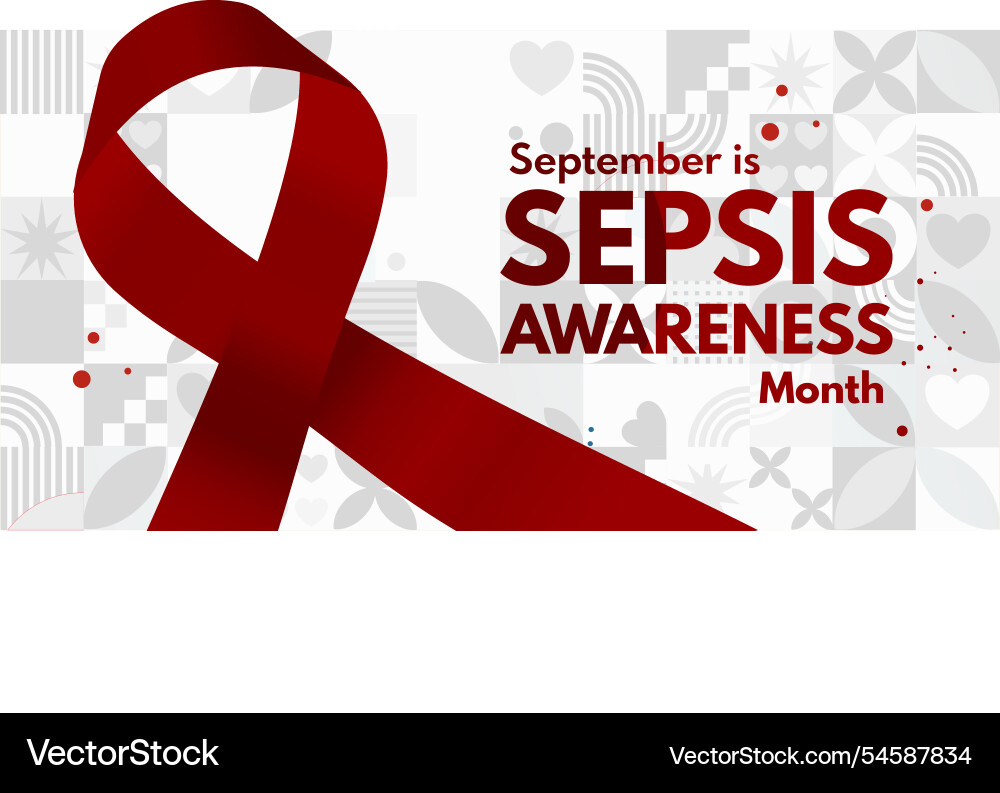September is sepsis awareness month Royalty Free Vector