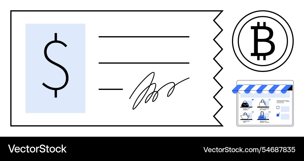 Business transaction elements including dollar Vector Image