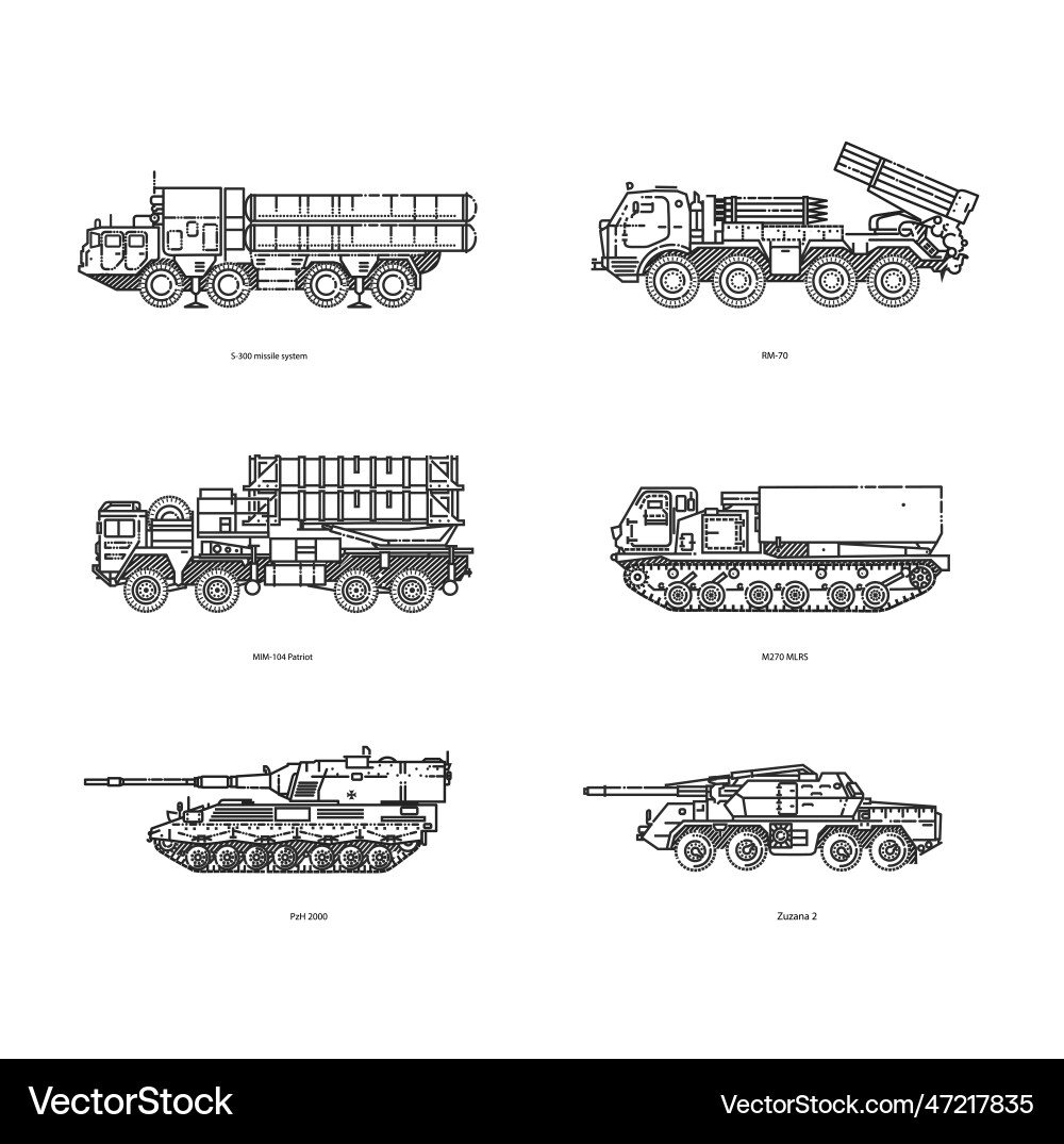 Military technical transport Royalty Free Vector Image
