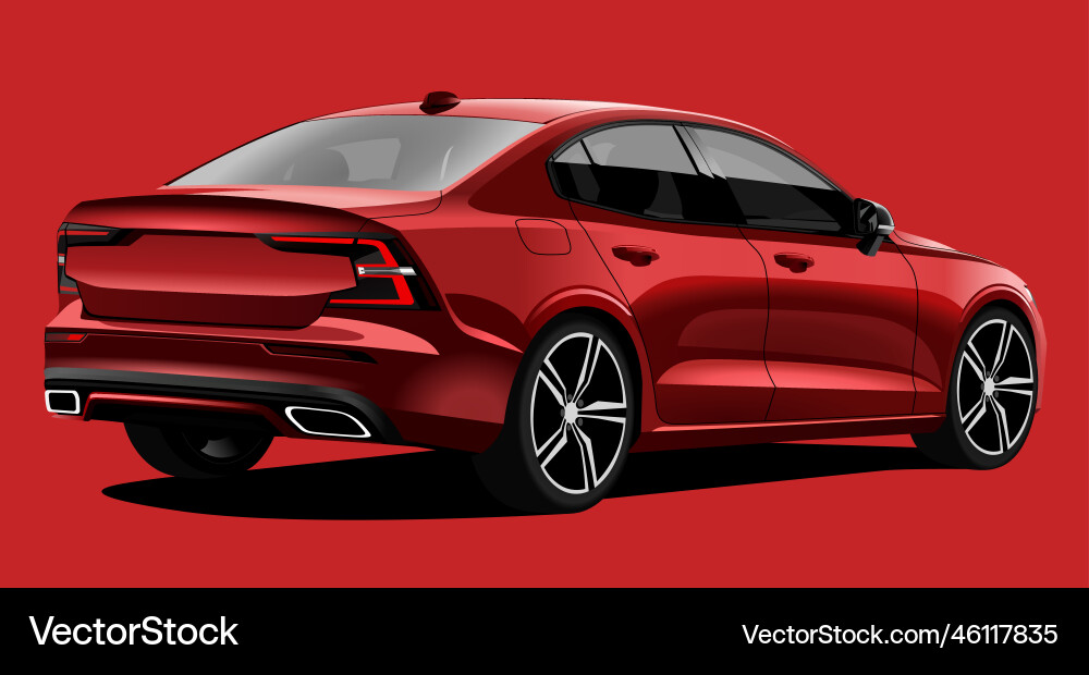 Realistic car Royalty Free Vector Image - VectorStock