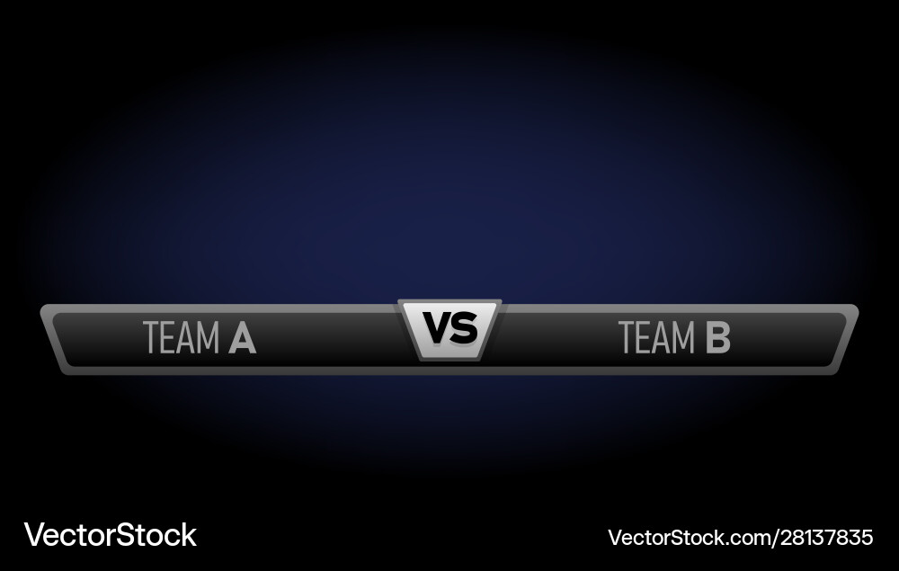 Vs duel challenge versus board rivals Royalty Free Vector