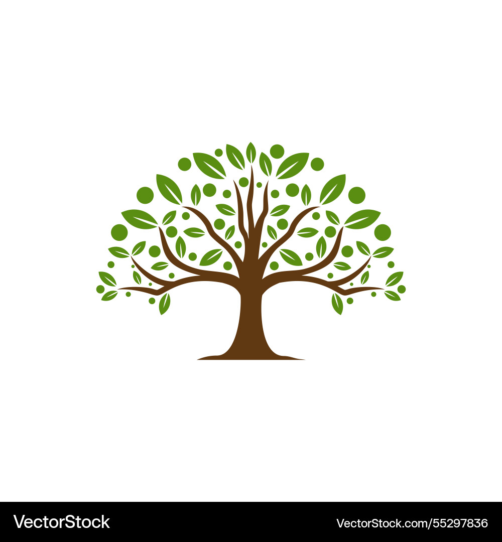 Tree of growth logo Royalty Free Vector Image - VectorStock