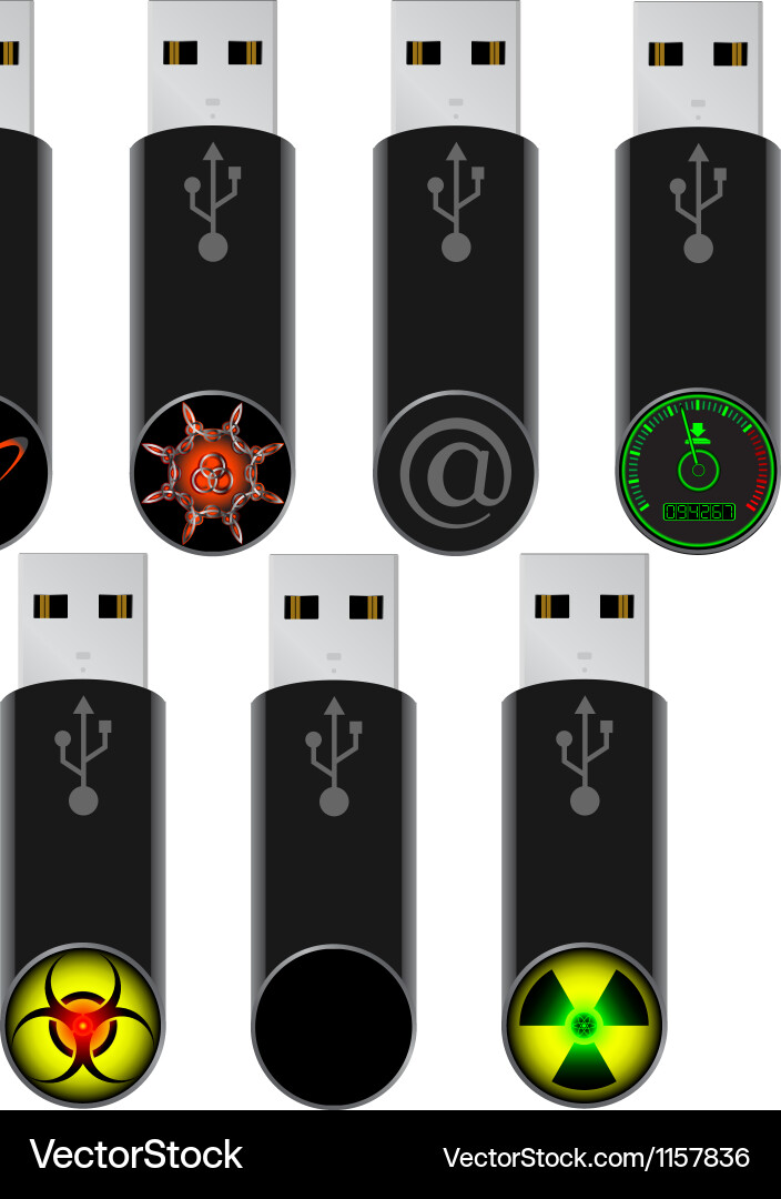 Usb flash drive Royalty Free Vector Image - VectorStock