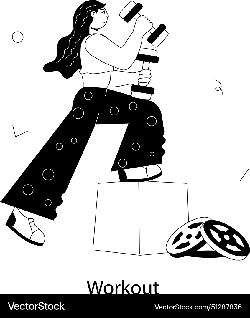 Workout Royalty Free Vector Image - VectorStock