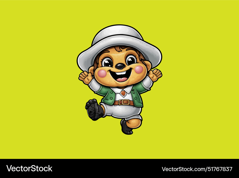 Charming isolated on a white b Royalty Free Vector Image