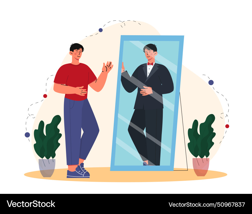 Poor man dream Royalty Free Vector Image - VectorStock
