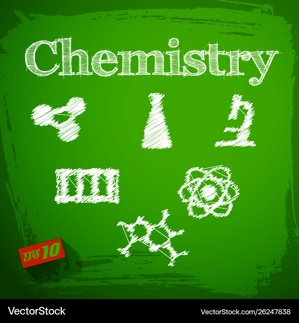 Green chemistry background Royalty Free Vector Image