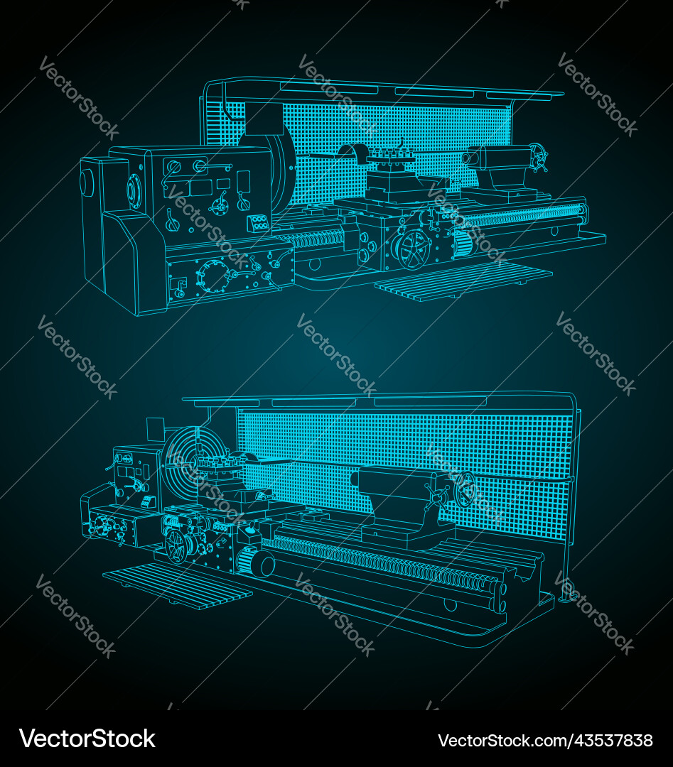 Milling machine Royalty Free Vector Image - VectorStock