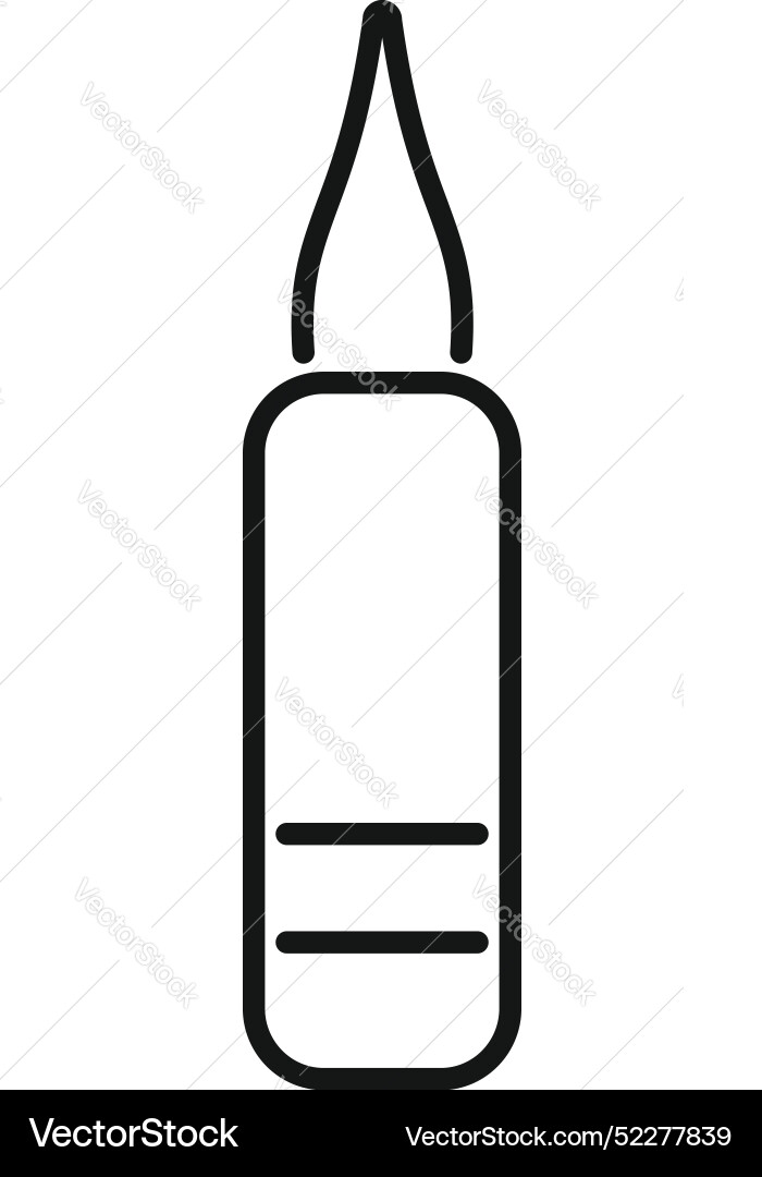 Minimalist icon of electronic cigarette device Vector Image