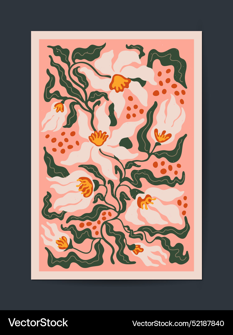 Abstract floral art in soft Royalty Free Vector Image