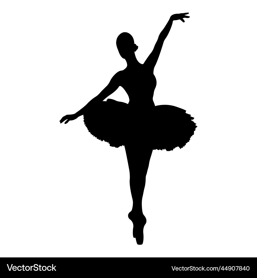 Ballerina silhouette 33 Royalty Free Vector Image
